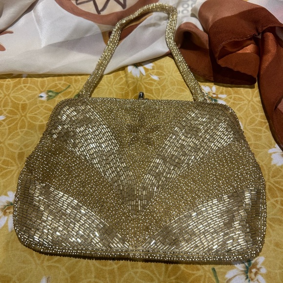 Walborg | Bags | Vtg Walborg Hand Made Gold Beaded Purse | Poshmark